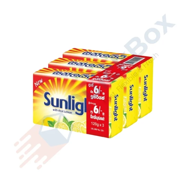 Sunlight Laundry Soap (110g, 3 Bars) – QuickBox